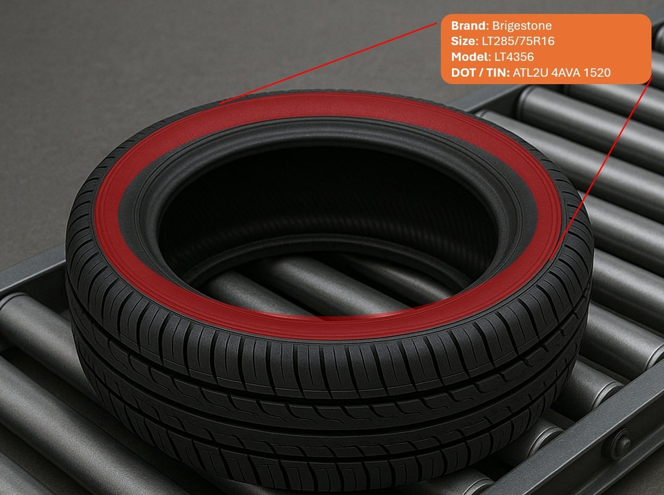 AI-based OCR checks codes on tires quickly and efficiently
