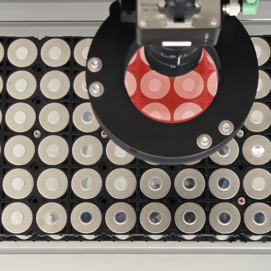 3D measurement of round cell modules