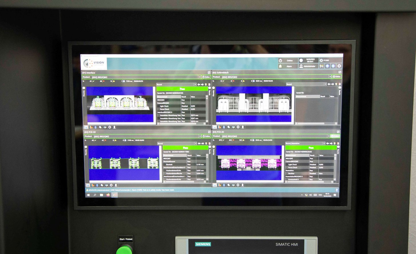 Manual test station for connector production