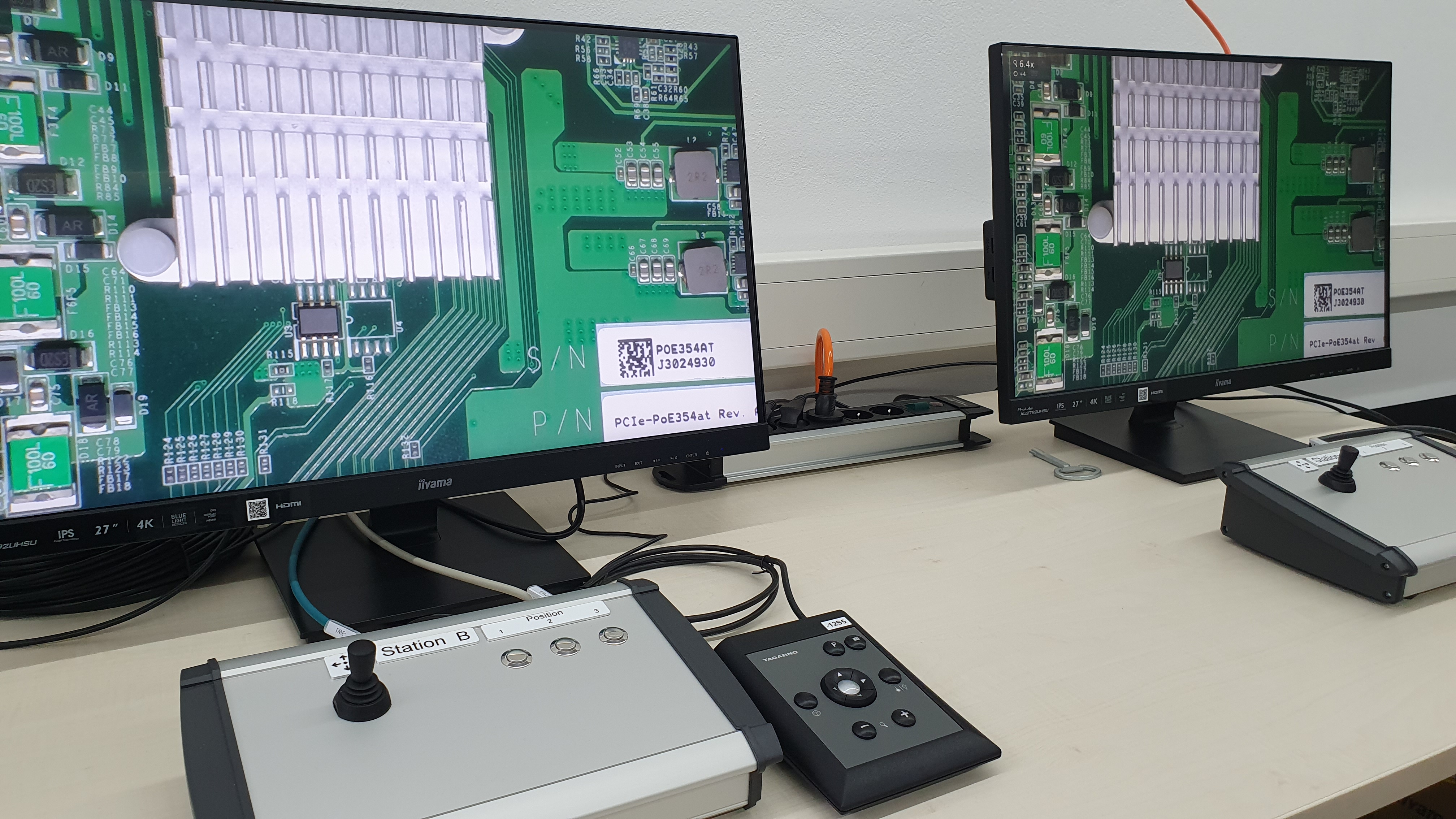 Visual quality control over long distances